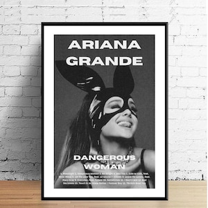 Ariana Grande Dangerous Woman Signed/Autograph Litho Merch Ariana Grande Dangerous Woman Signed/Autograph Litho Merch