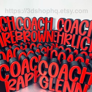 Personalized Desk Name Plate, Coach Name Sign, Office Gifts for P.E ...