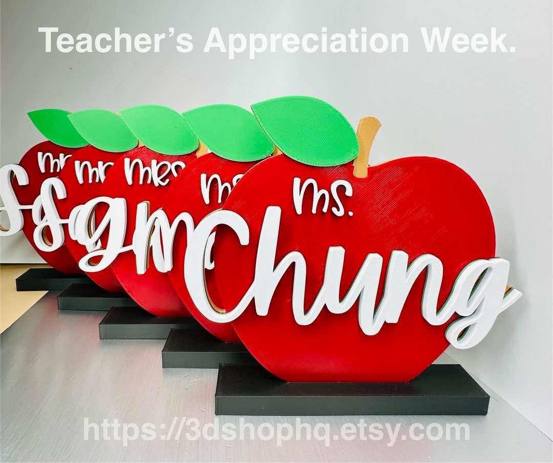 Personalized Teacher Name Plate, Teacher Name Sign, Back to School ...