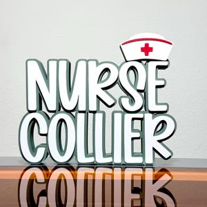 Personalized Desk Name Plate, Nurse Name Sign, RN Name Plate, Medical ...