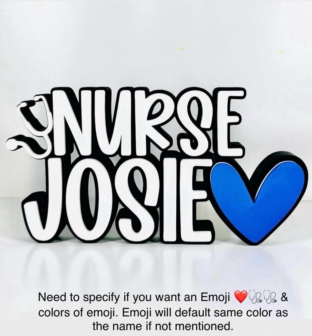 Personalized Desk Name Plate, Nurse Name Sign, RN Name Plate, Medical ...