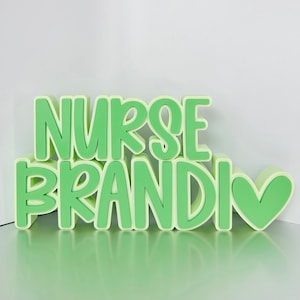 Personalized Desk Name Plate, Nurse Name Sign, Office Gifts for Boss ...