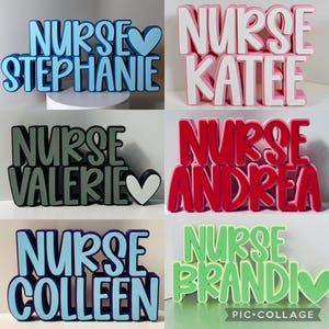 Personalized Desk Name Plate, Nurse Name Sign, RN Name Plate, Medical ...