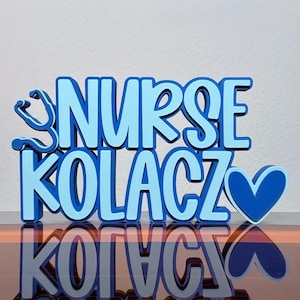 Personalized Desk Name Plate, Nurse Name Sign, RN Name Plate, Medical ...