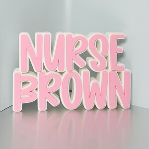 Personalized Desk Name Plate, Nurse Name Sign, Office Gifts for Boss ...