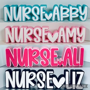 Personalized Desk Name Plate, Nurse Name Sign, RN Name Plate, Medical ...