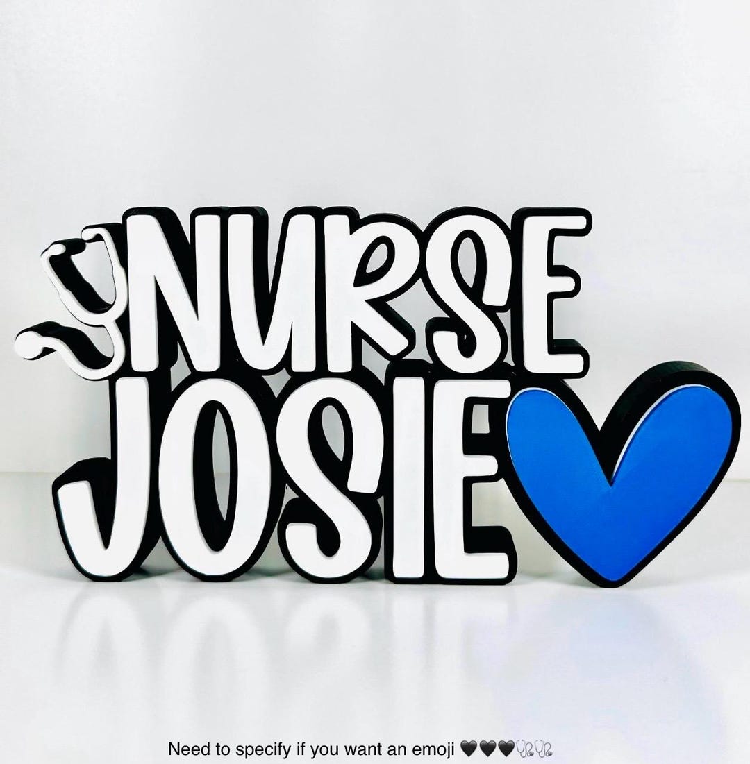 Personalized Desk Name Plate, Nurse Name Sign, RN Name Plate, Medical ...