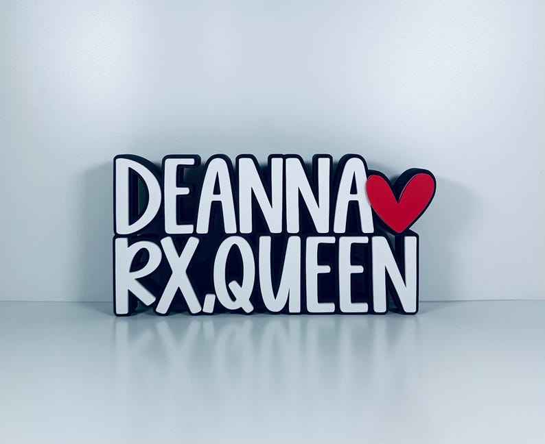 Stacked Personalized Desk Name Plate, Teacher Name Sign, Gifts for Boss ...