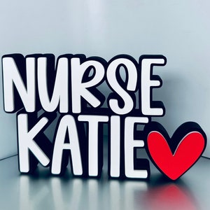 Personalized Desk Name Plate, Nurse Name Sign, Office Gifts for Boss ...