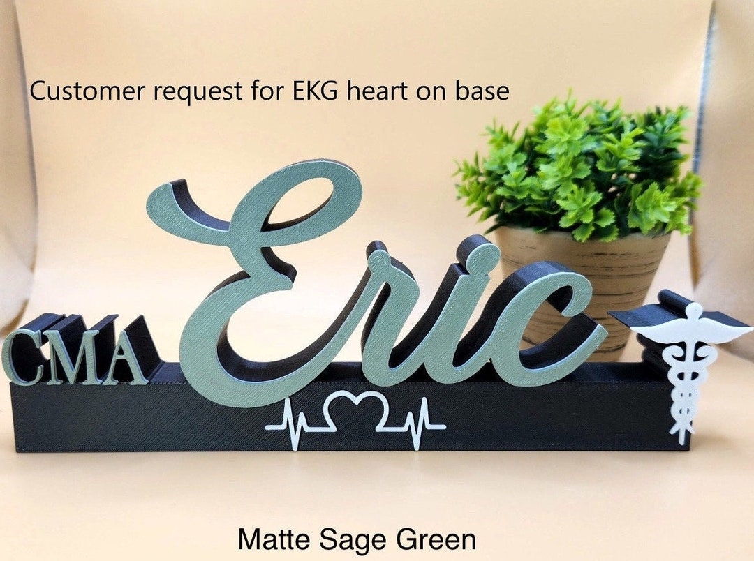 Personalized Desk Name Plate, Nurse Name Plate, Dr. Name Plate, Office ...