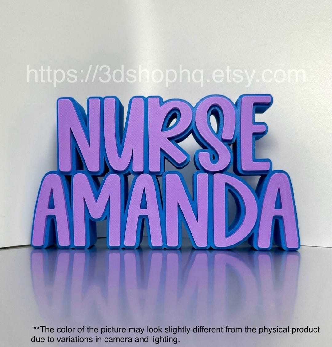 Personalized Desk Name Plate, Nurse Name Sign, Office Gifts for Boss ...
