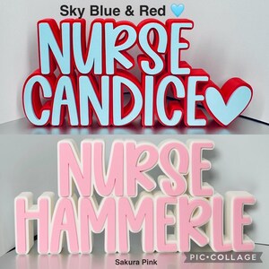 Personalized Desk Name Plate, Nurse Name Sign, RN Name Plate, Medical ...