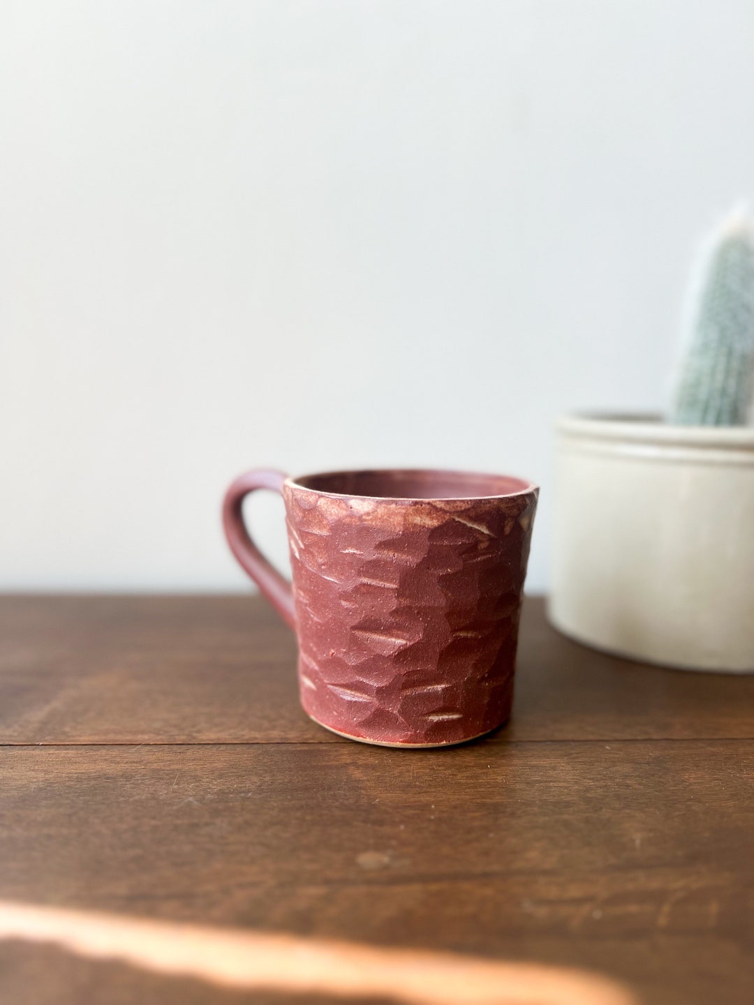 Chai Matte Shino Mug, Handmade, Ceramic, Pottery - Etsy