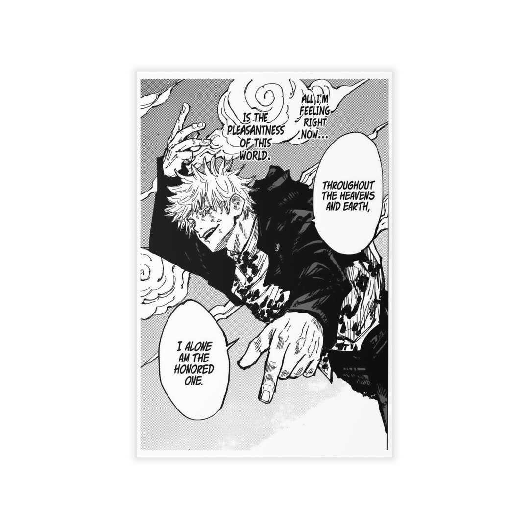 Jujutsu Kaisen i Alone Am the Honored One Wall - Etsy