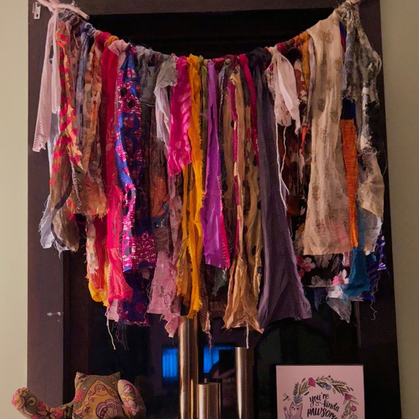 Bohemian Rag Curtains - Etsy