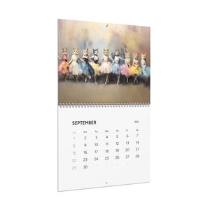 Vintage Cat Wall Calendar 2024, 2024 Prima Ballerina Cat Calendar, 2024 ...