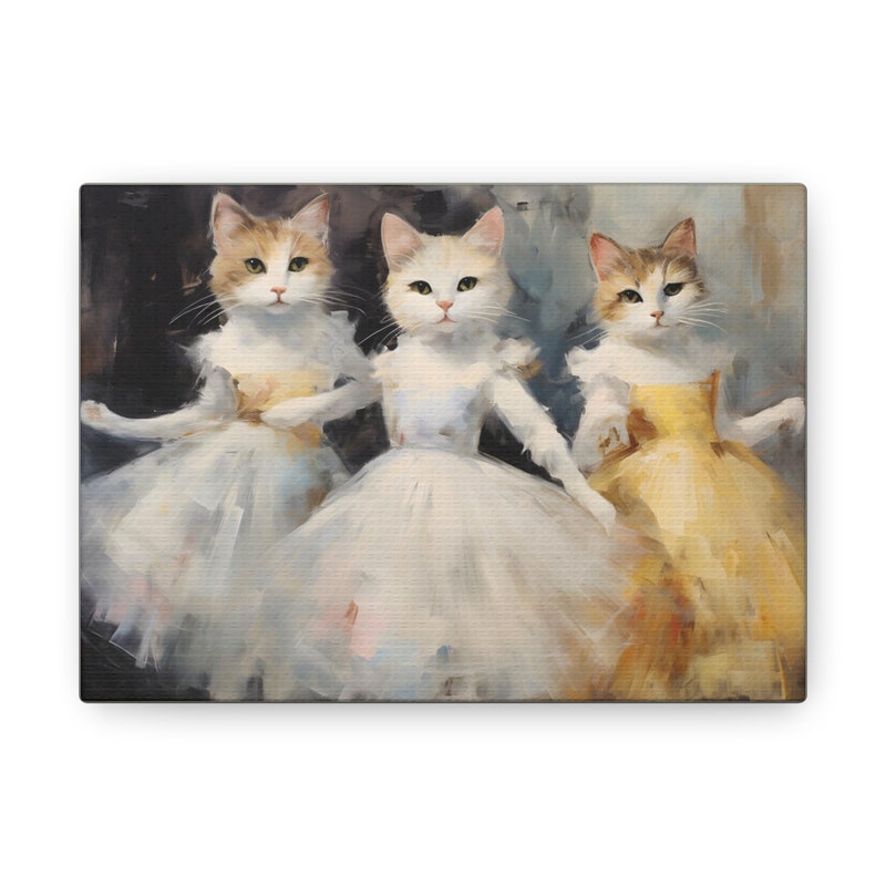 Retro Cat Painting - Etsy