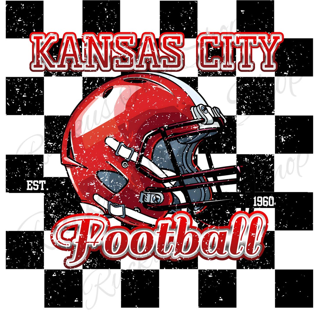 Kansas City Football Png, KC Football Png, Chiefs Png, Chiefs Checker ...