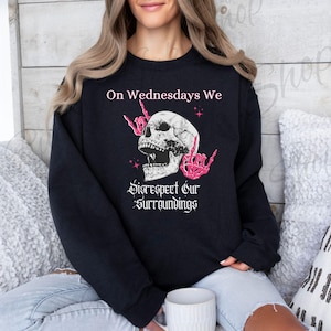 On Wednesdays We Wear Pink Png, Disrespect Your Surroundings Png, on ...
