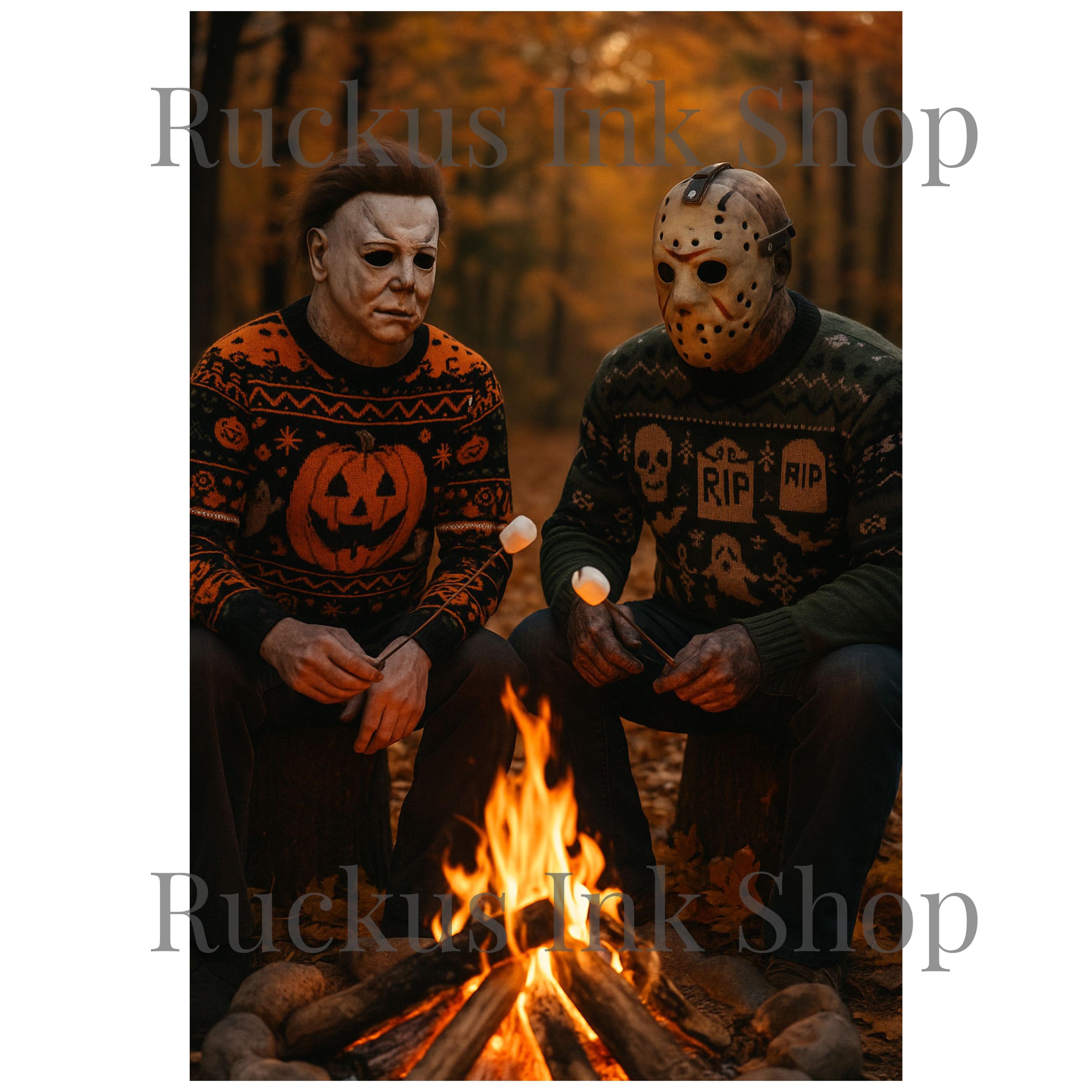 Horror Movie Character Png, Horror Roasting Marshmallow PNG, Horror ...