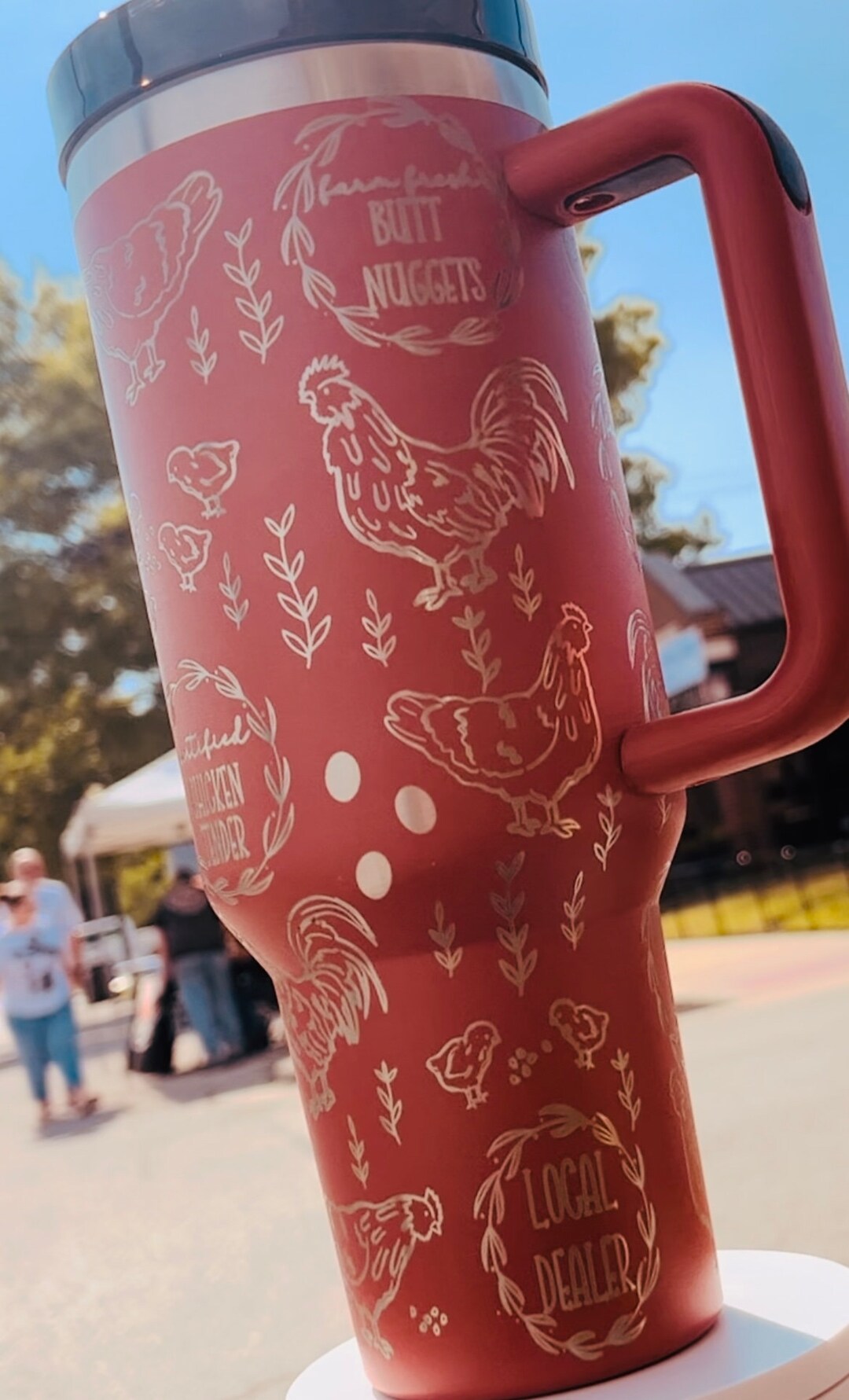Chicken Themed Engraved Tumbler With Straw - Etsy