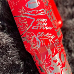 Kansas City Football Engraving-your Tumbler - Etsy