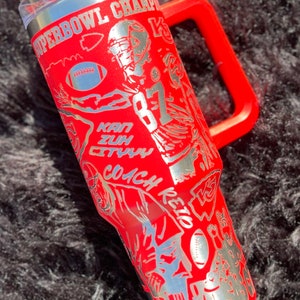 Kansas City Football Engraving-your Tumbler - Etsy