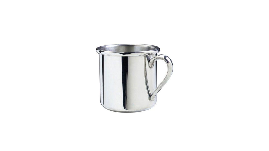 Engraved Pewter Straight Baby Cup, Personalized Silver Baby Cup - Etsy