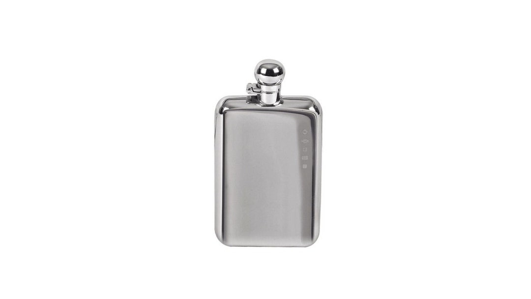 Engraved Silver Flask, Groomsman Gift, Sterling Flask - Etsy