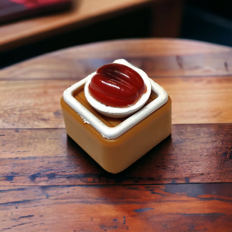 Asian Food Resin Keycaps, Dumpling Shumai Egg Tart Pineapple Bun Almond ...