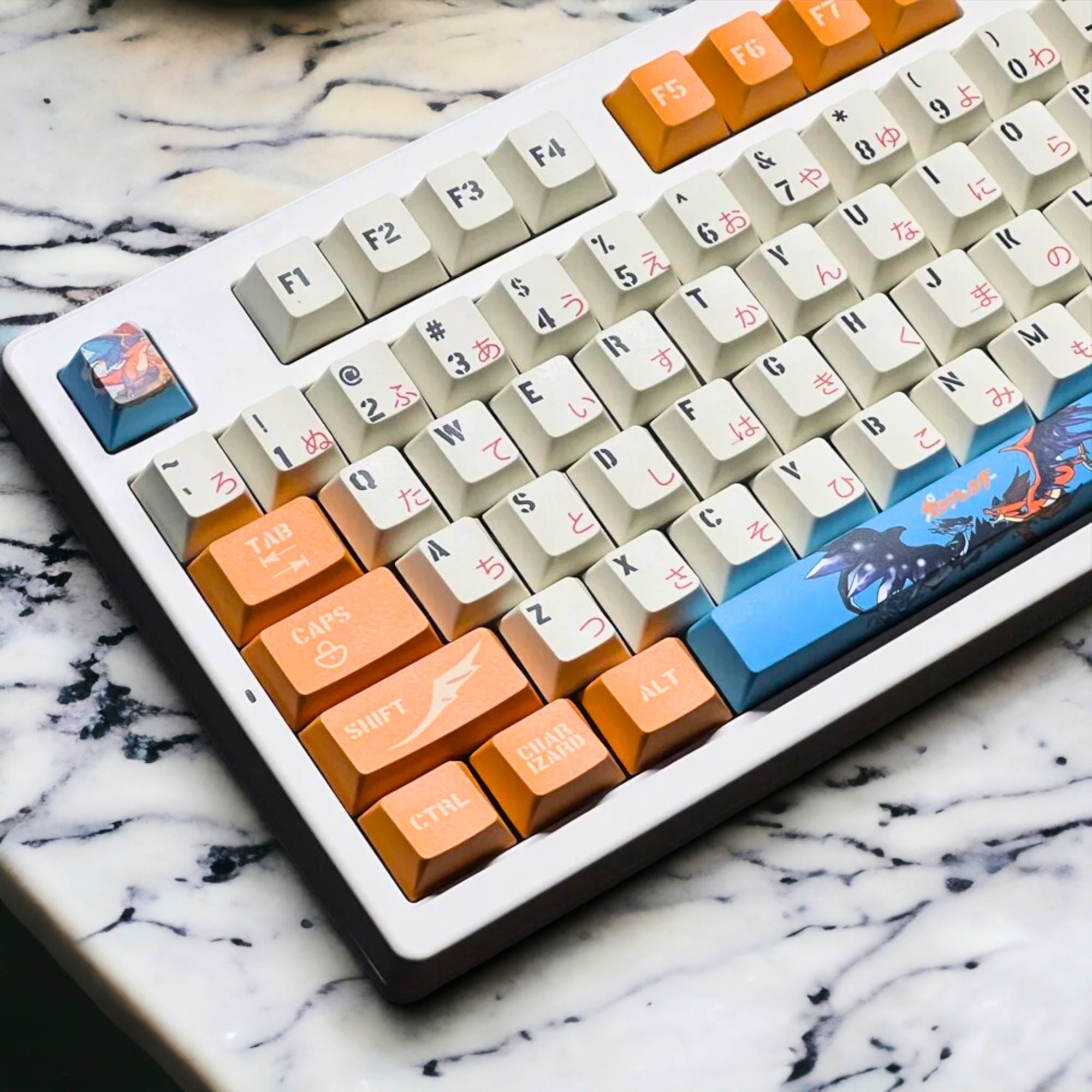 Charizard Pokemon Keycaps Set Cute Japanese Anime Theme - Etsy