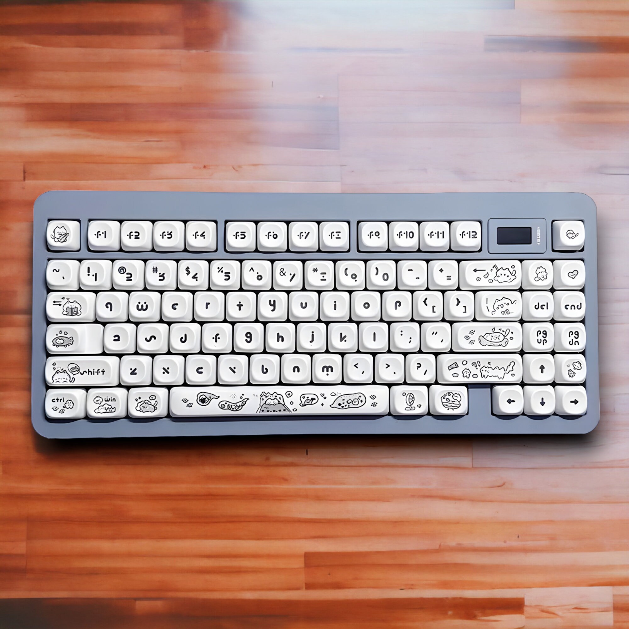 Cute Kittens Keycap Set, Adorable Cartoon Cat Animal Themed Gaming Gift ...