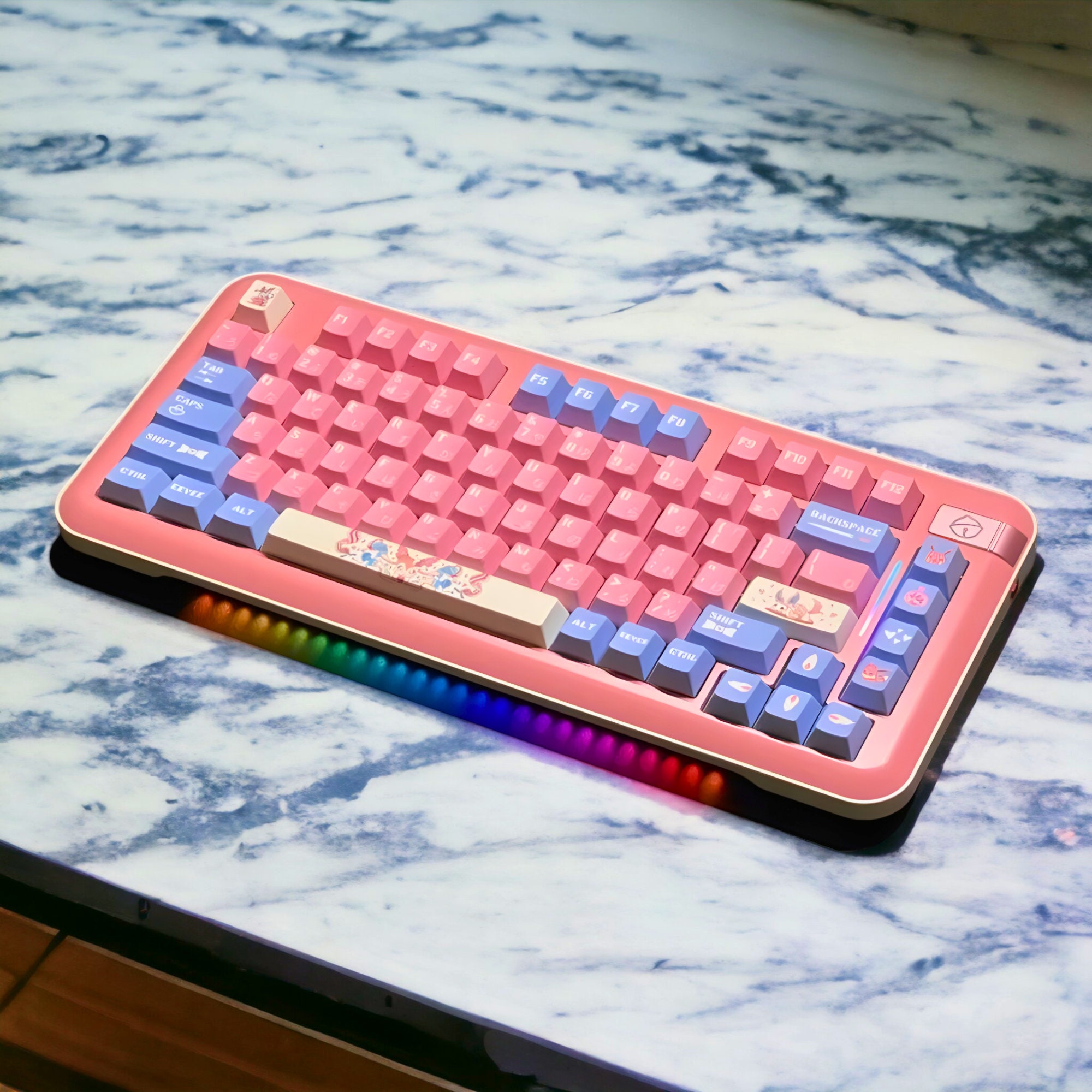 Eevee Pokemon Keycaps Set, Cute Japanese Anime Theme Inspired Gaming ...