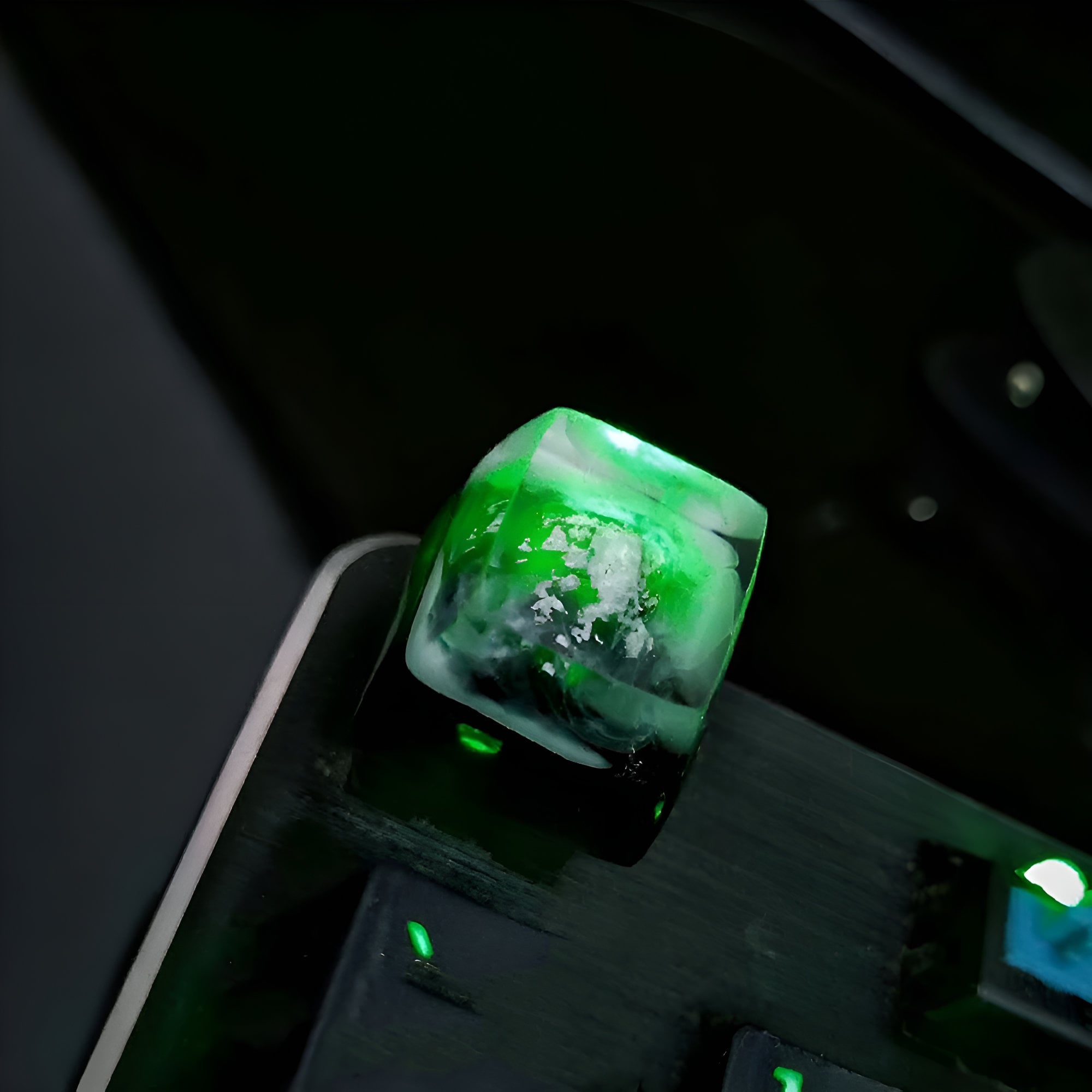 Snowy Mountain Resin Keycap, 3D Landscape Icy Mountain Range Summit ...