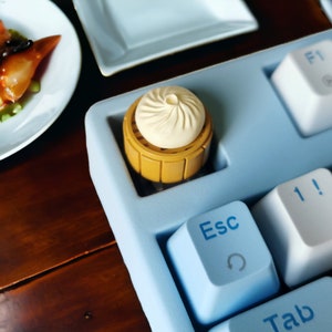 Steamed Bun & Dumpling Resin Keycaps, Chinese Asian Dim Sum Custom ...