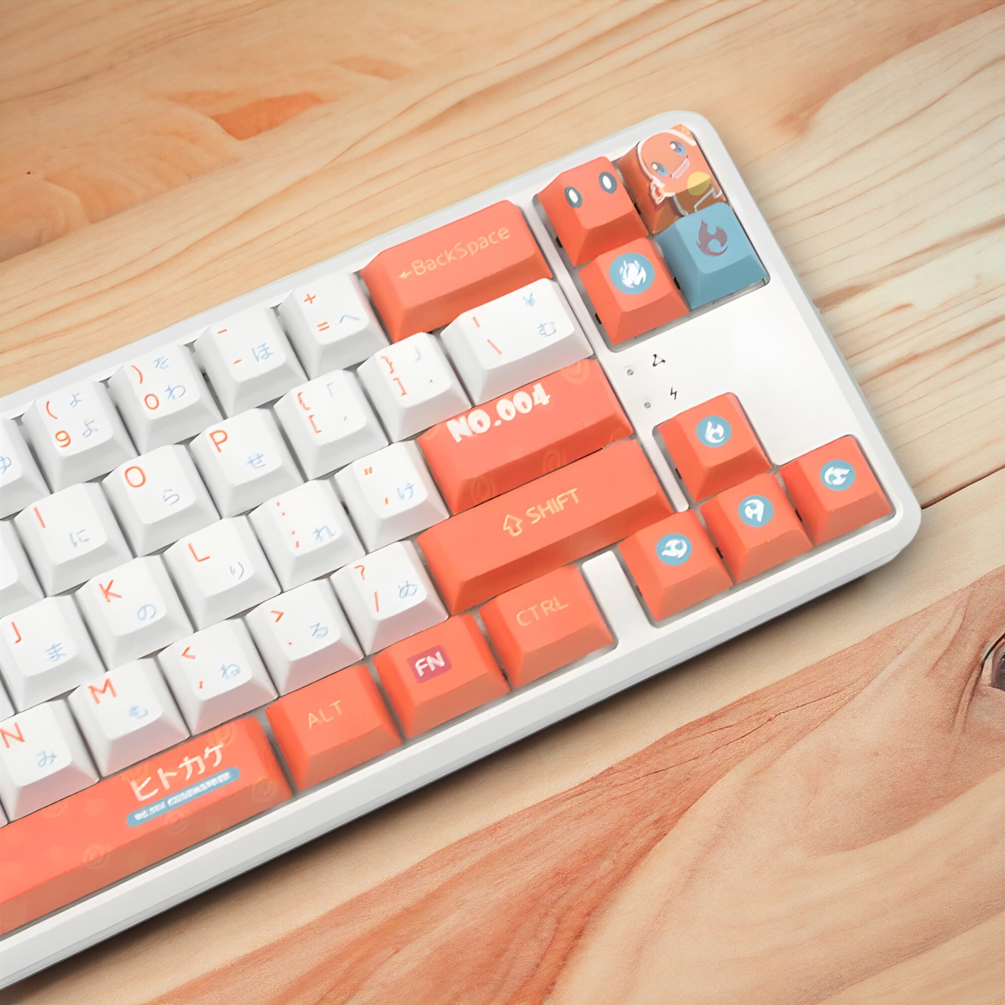 Charmander Pokemon Keycaps Set, Cute Japanese Anime Theme Gaming ...