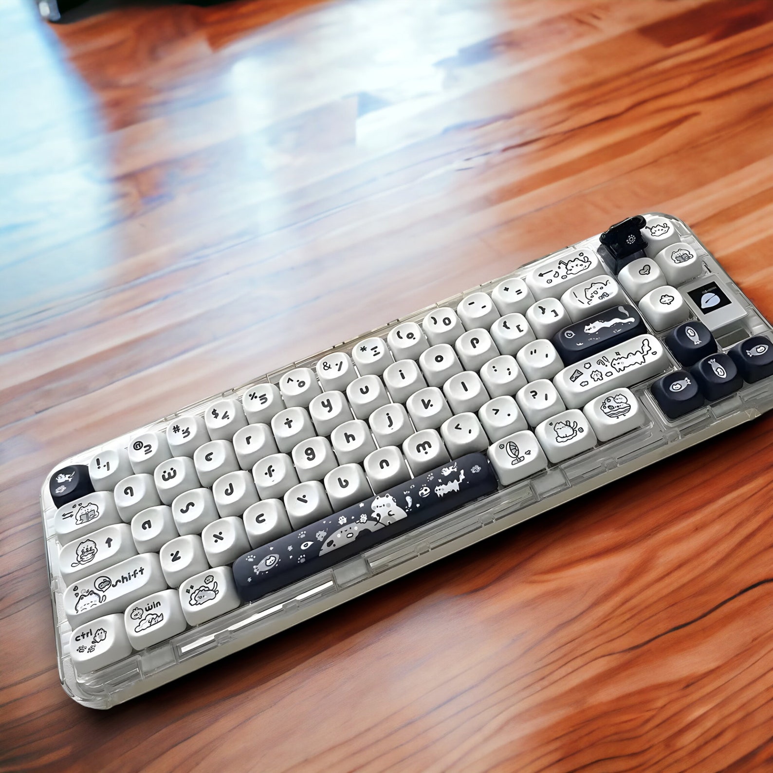 Cute Kittens Keycap Set, Adorable Cartoon Cat Animal Themed Gaming Gift ...