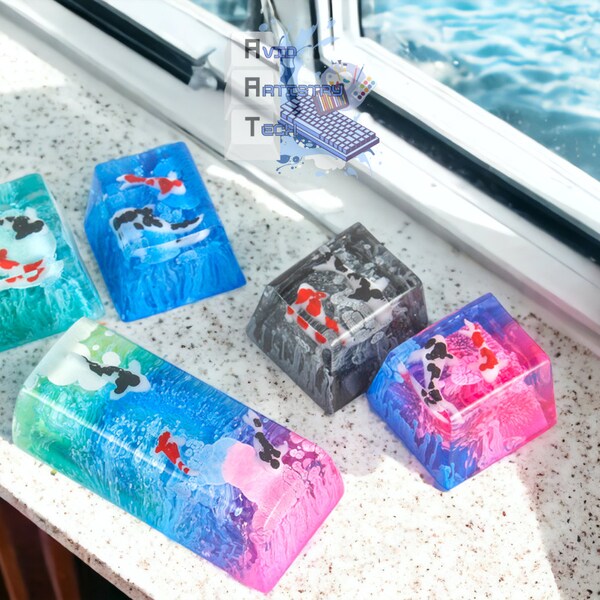 Koi Fish Resin Keycap - Etsy