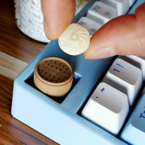 Steamed Bun & Dumpling Resin Keycaps, Chinese Asian Dim Sum Custom ...
