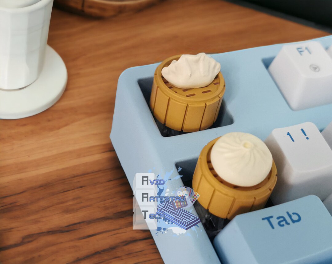 Steamed Bun & Dumpling Resin Keycaps, Chinese Asian Dim Sum Custom ...