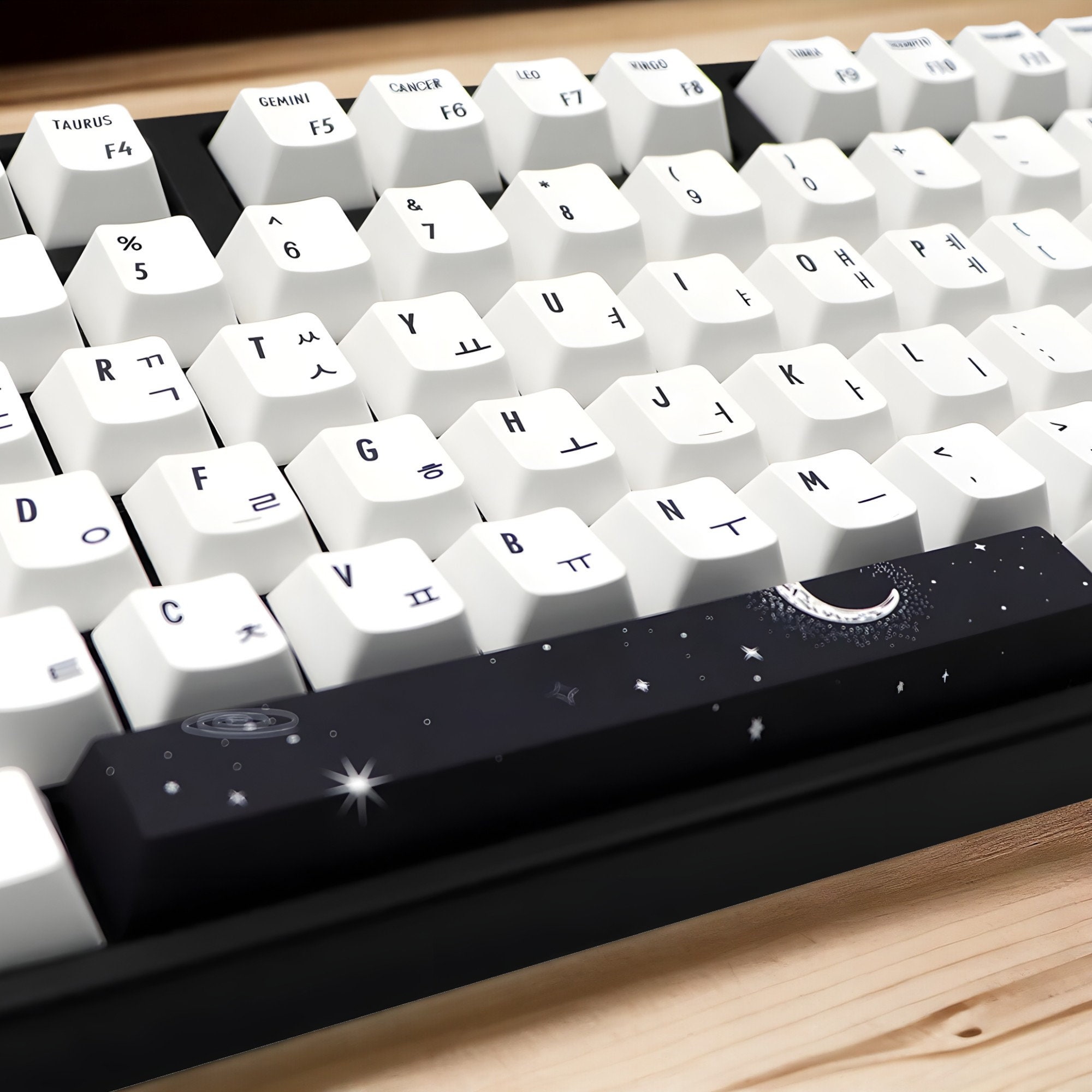 Outer Space Keycap Set, Astronaut Moon Planets Stars Solar System ...