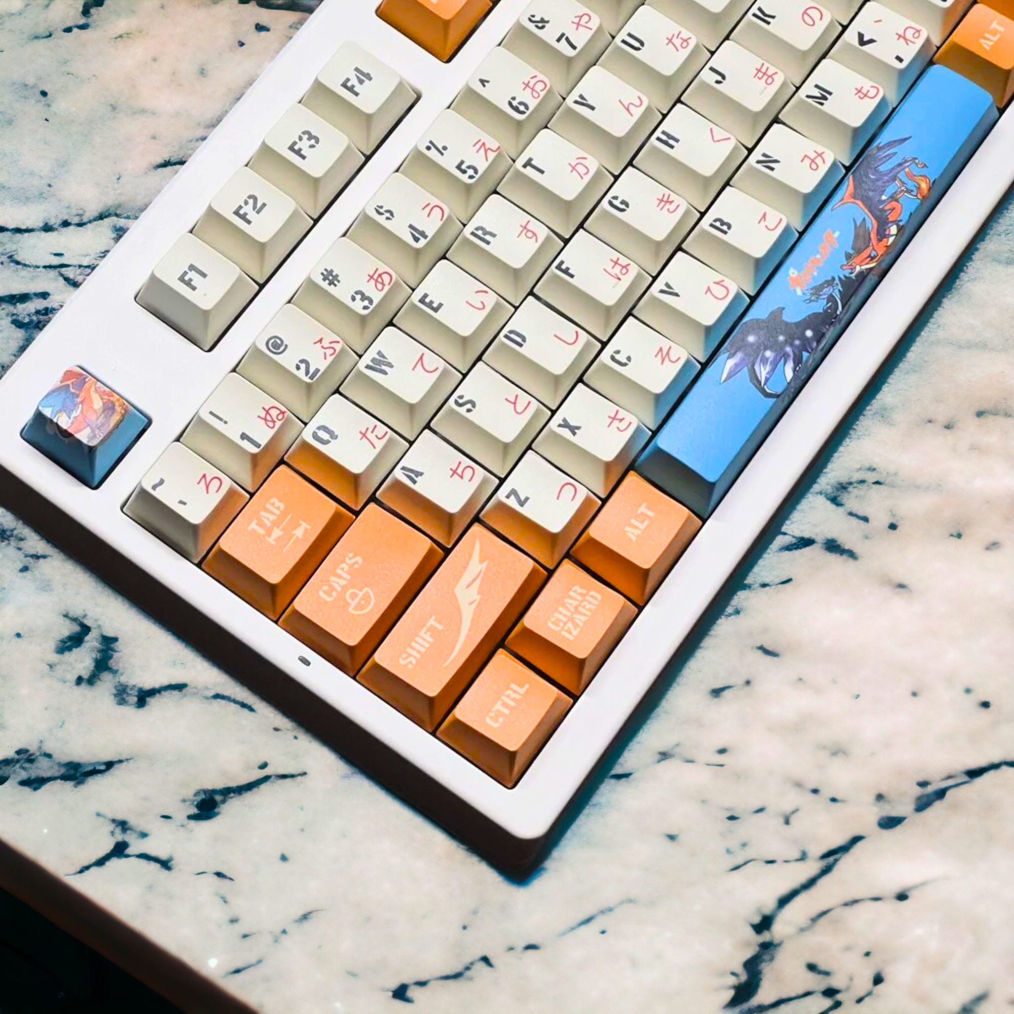 Charizard Pokemon Keycaps Set Cute Japanese Anime Theme - Etsy