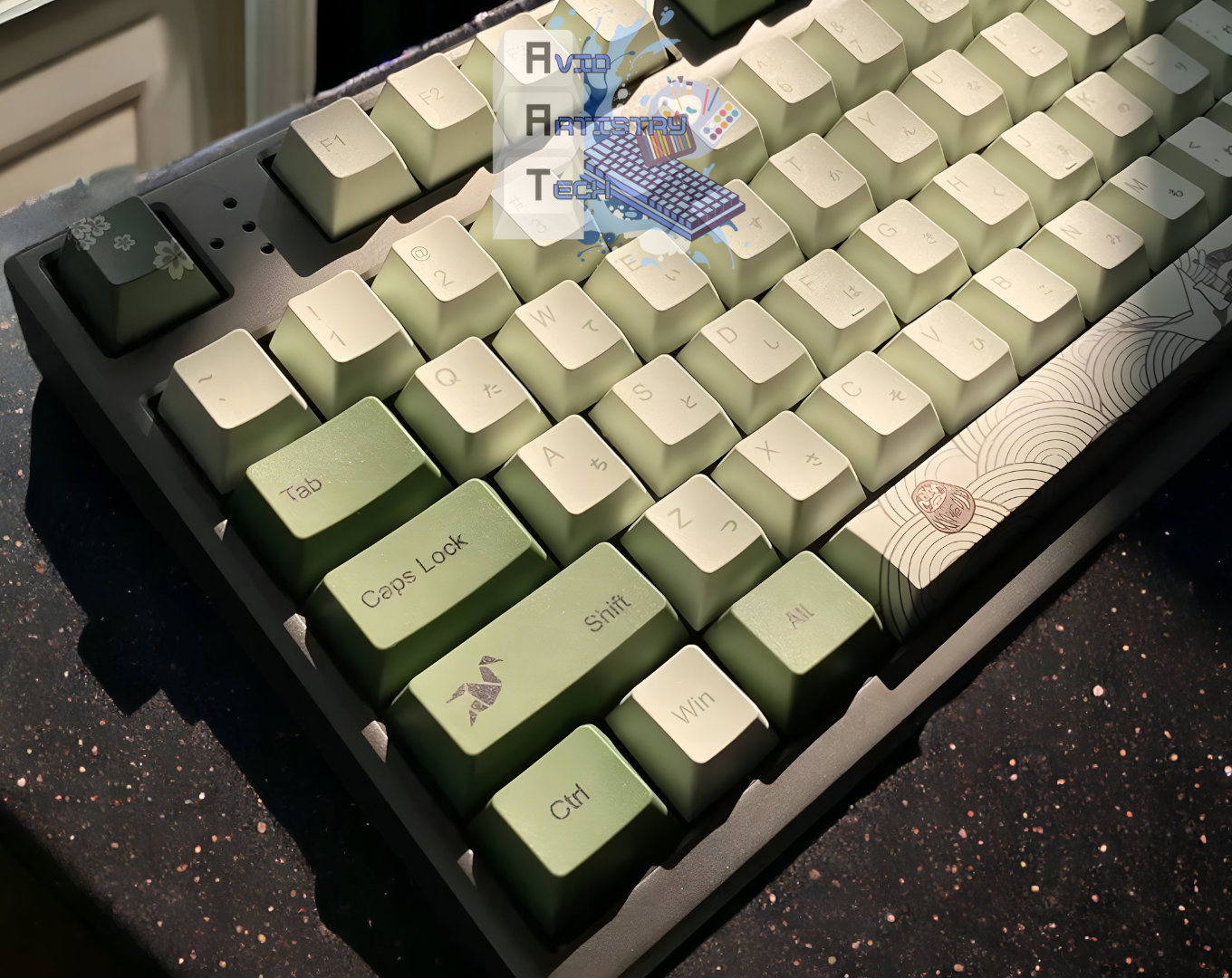 Matcha Green Japanese Theme Full Keycaps Set, Japanese Culture ...