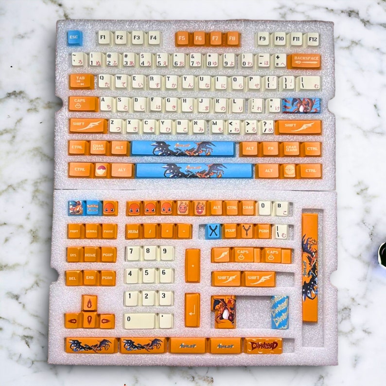 Charizard Pokemon Keycaps Set Cute Japanese Anime Theme - Etsy