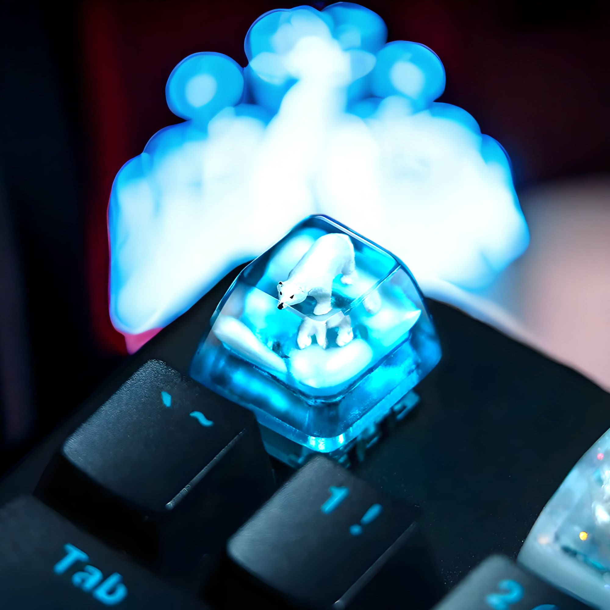 Polar Bear Keycap Glacier Snow Mountain Winter North Pole - Etsy