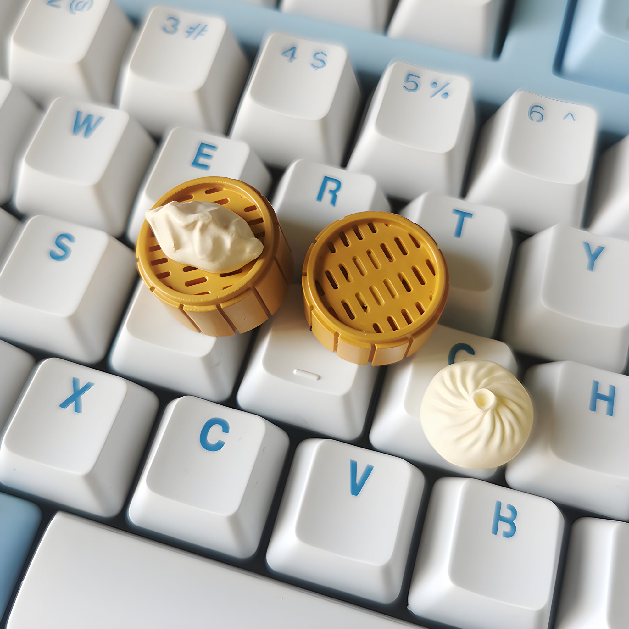 Steamed Bun & Dumpling Resin Keycaps Chinese Asian Dim Sum - Etsy