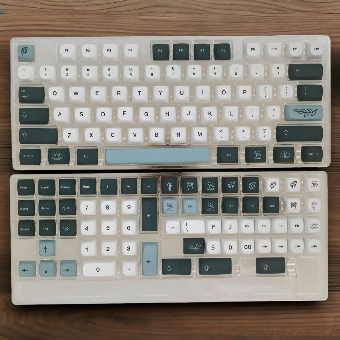 Botanical Plant Keycap Set, Japanese Theme Culture Aesthetic Inspired ...