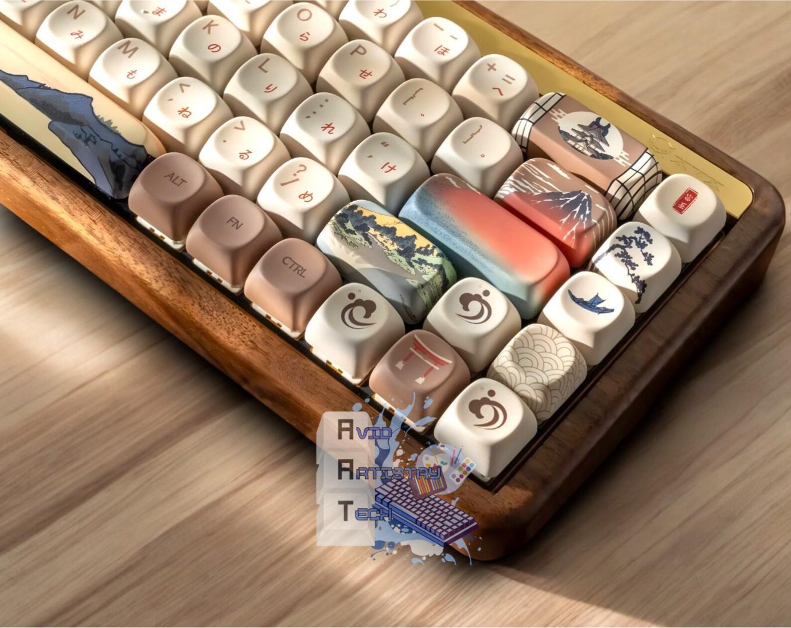 Mount Fuji Keycap Set, Natural Mountain Scenic Landscape Aesthetic ...