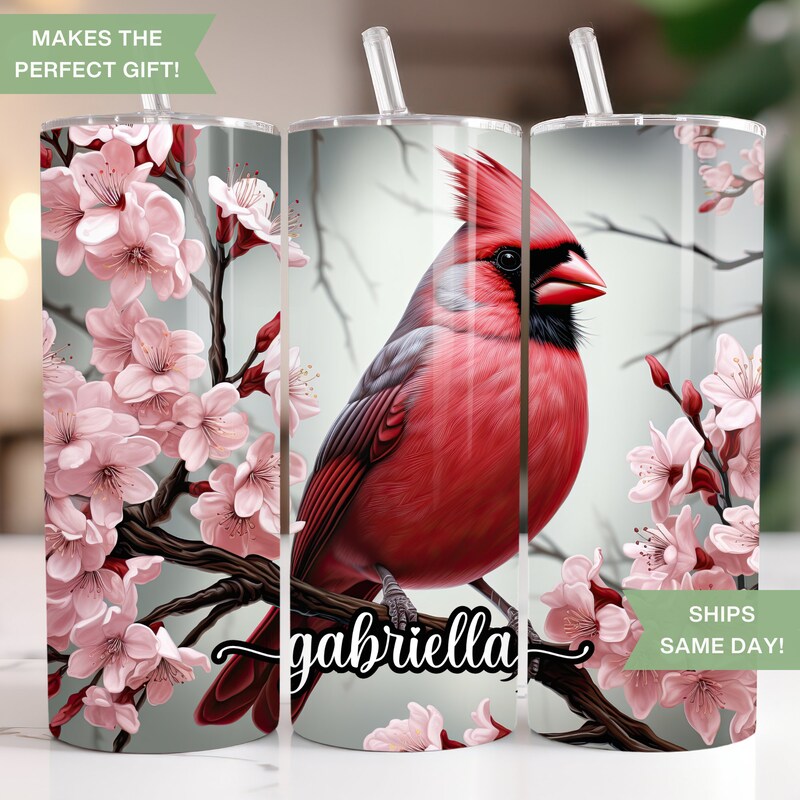 Cardinal and Straw - Etsy