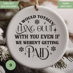 Secret Santa Office Coworker Christmas Ornament Gift Idea, Corporate ...